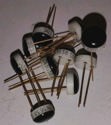 Ten (10) 2N3638 CDC Transistors PNP NOS TO-105 "Button" Style 25V | eBay
