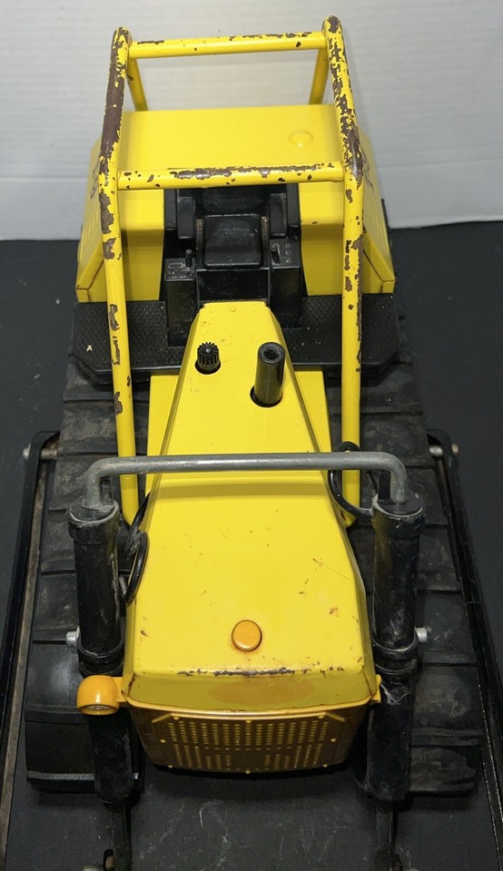 Vintage Mighty Tonka T9 Bulldozer Yellow 1970’s Great Working Condition ...