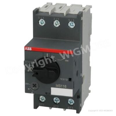 Manual Motor Starter ABB 3P 7,5kW 16-20A MS116-20 1SAM250000R1013 | eBay