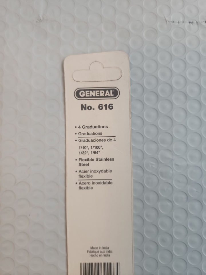 General Tools 616 Ruler,Stainless Steel,6 In Length | eBay