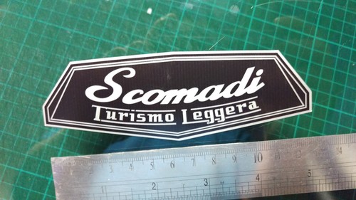 1x Scomadi Badge Printed Decal Sticker innocenti mod nos vinyl lammy ...