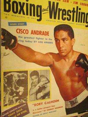Boxing & Wrestling June 1956 Magazine-Cisco Andrade/Rory Calhoun/Tony ...