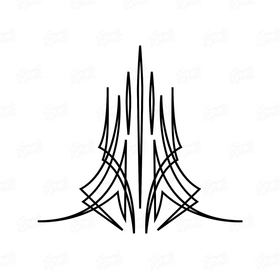 Hot Rod Pinstripe Decal - Vinyl Pinstripe Scrolls for Car Truck and ...