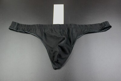 Hom Men black cotton stretch Freddy G-string thong underwear size XL | eBay