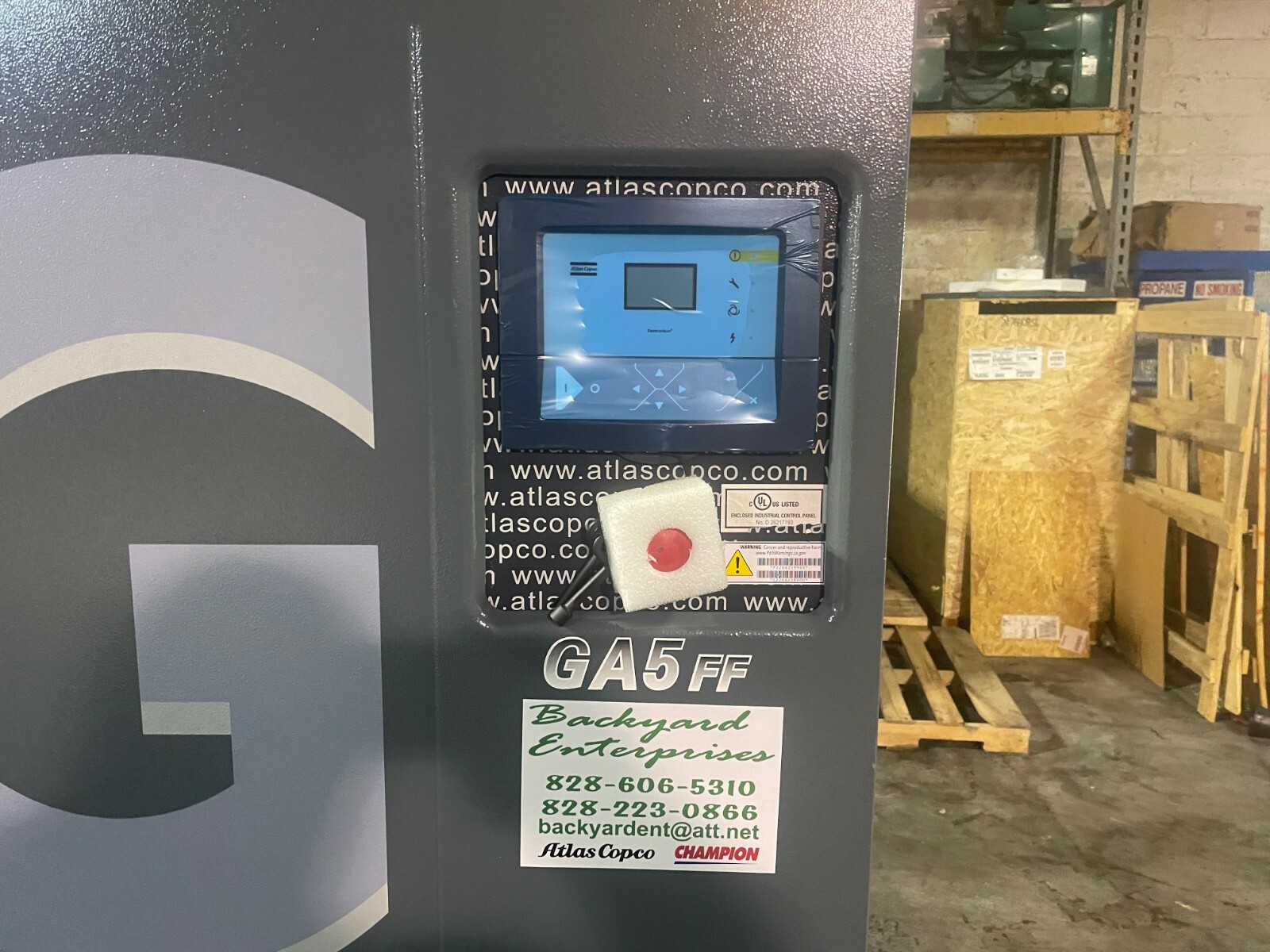 7.5 hp Atlas Copco GA5FF rotary screw air compressor | eBay