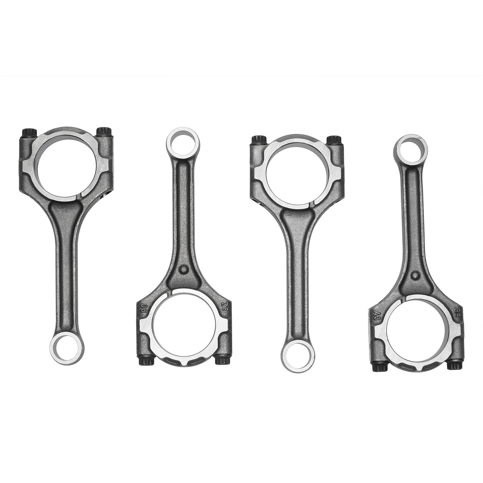 4Pack Connecting Rod & Piston Kit For Hyundai Kia Accent Rio 1.6L DOHC ...