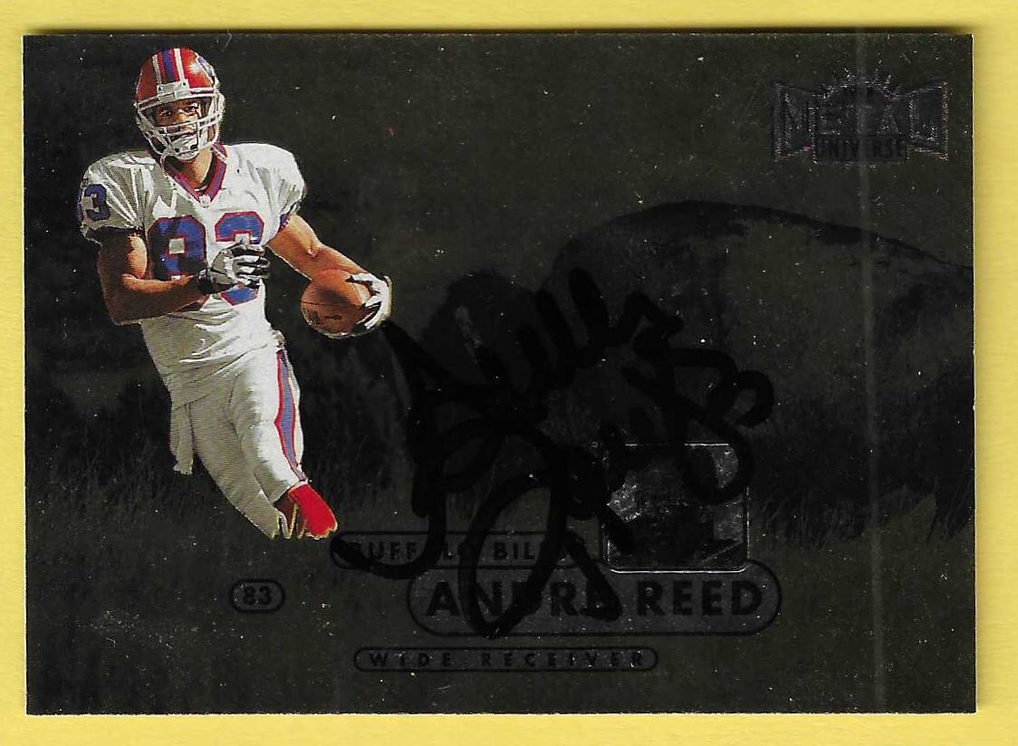 1998 Fleer Metal Andre Reed Bills HOF In Person Autograph | eBay
