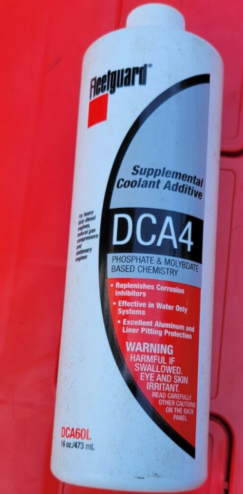 DCA60L NEW GENUINE FLEETGUARD CUMMINS LIQUID COOLANT SYSTEM ADDITIVE ...