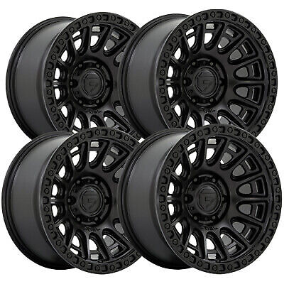 (Set of 4) Fuel D832 Cycle 17x8.5 5x130 +30mm Blackout Wheels Rims 17 ...