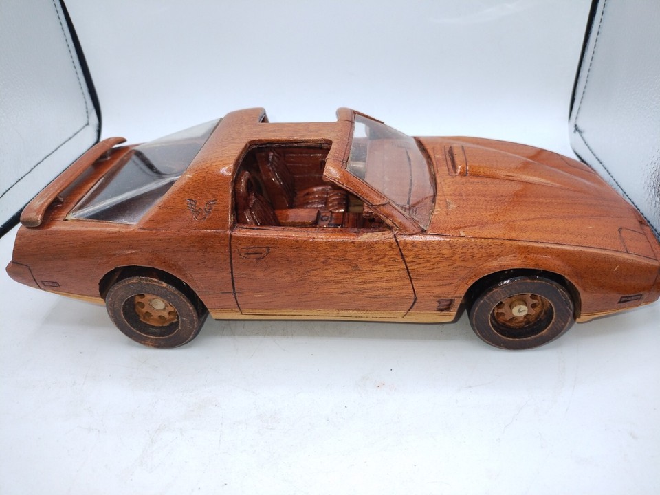1982 Trans-am Wood Carved Crafted Model Model 12"X5". Maker Signed ...