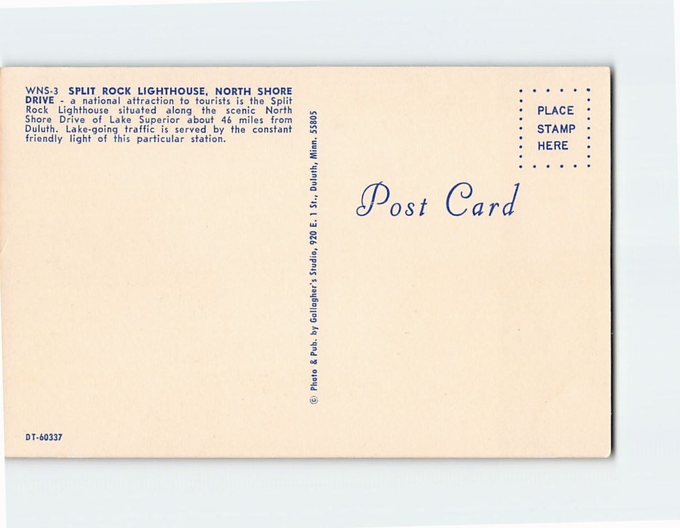 Postcard Greetings from Split Rock Lighthouse, Two Harbors, Minnesota ...