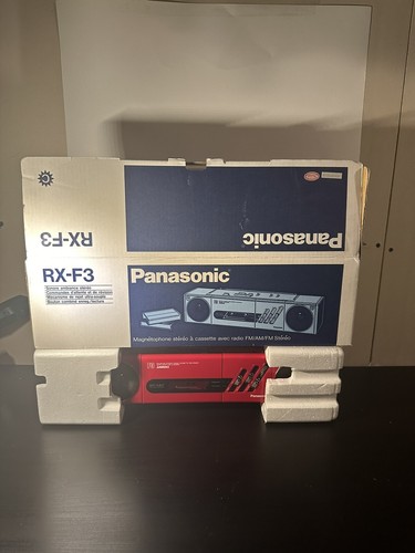 Vintage PANASONIC RX-F3 Stereo Radio Cassette Mini Boombox Japan IN BOX ...