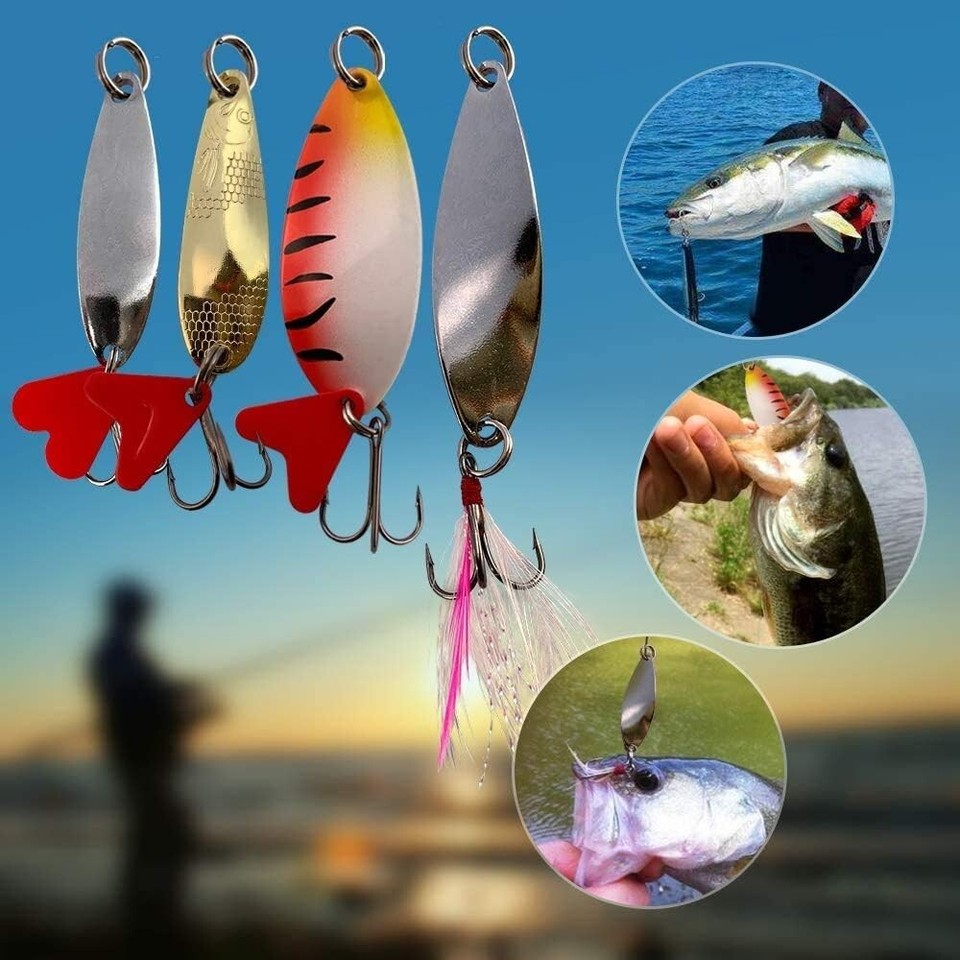 94 pcs Fishing Lures Lot Accessories kit Worm Frog Hook Sinker Bass ...