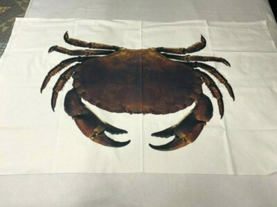 NEW Ikea Lisel Giant Crab Fabric Panel Nautical White Brown Orange 35 ...