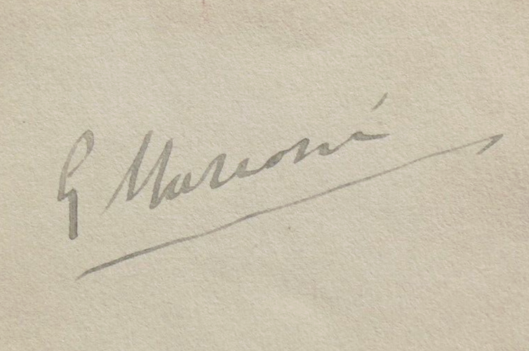Guglielmo Marconi Italian Inventor & Engineer ''Radio'' Signed ...