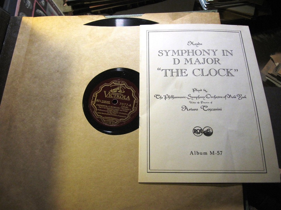 1929 ARTURO TOSCANINI HAYDN Symphony No 101 THE CLOCK New York Philh ...