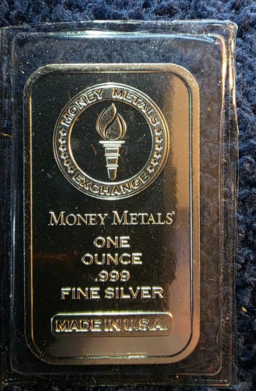 Money Metals Exchange Commercial Bar 1 Troy oz.999 Fine Silver | eBay