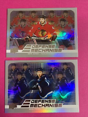 🐶 2022-23 Upper Deck DEFENSE MECHANISM Seth Jones DM9 & Neal Pionk Dm ...