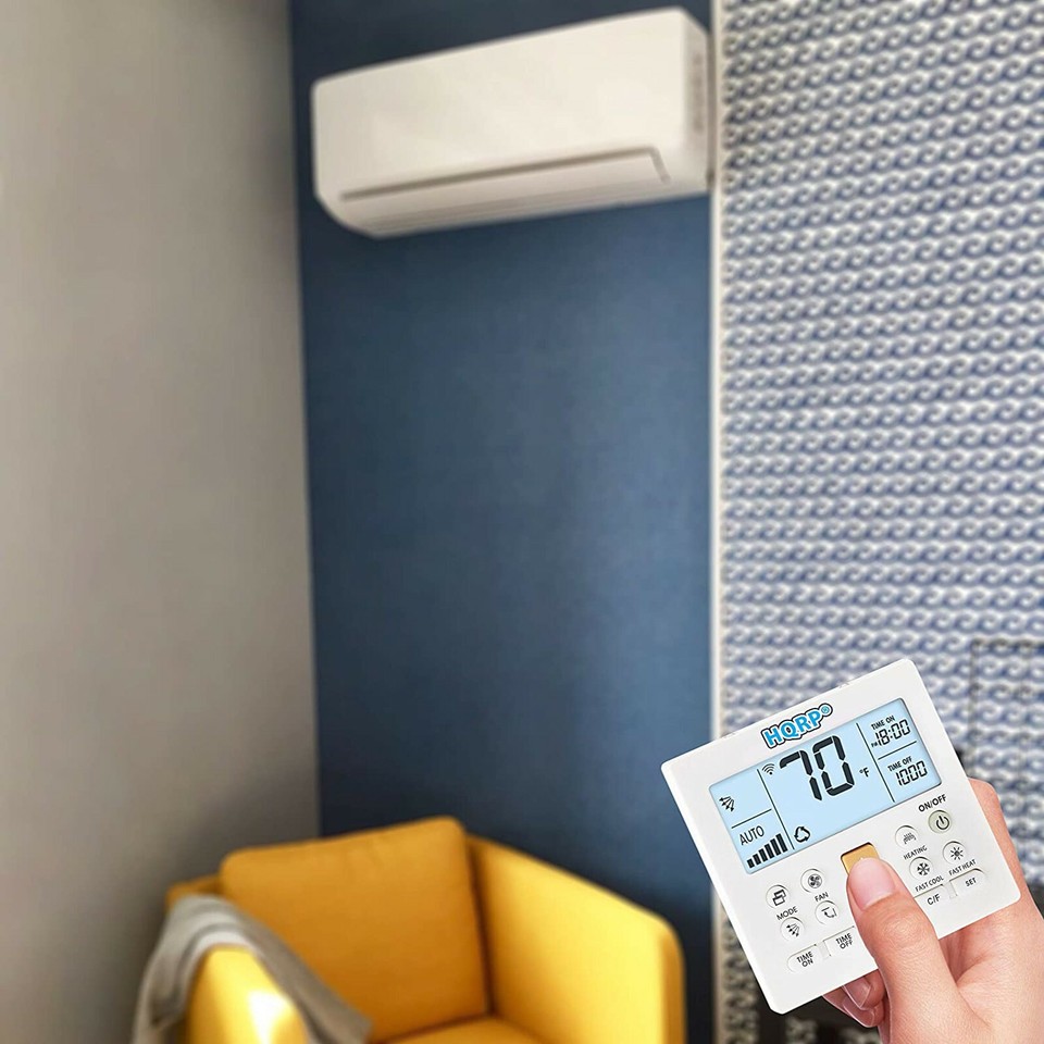 HQRP Universal A/C LCD Display Remote Control With Bracket for Air ...