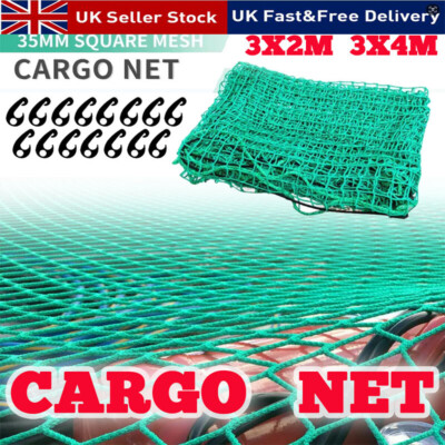 3M x 4M Heavy Duty Cargo Net Trailer Nets Truck Protector Mesh Safety ...