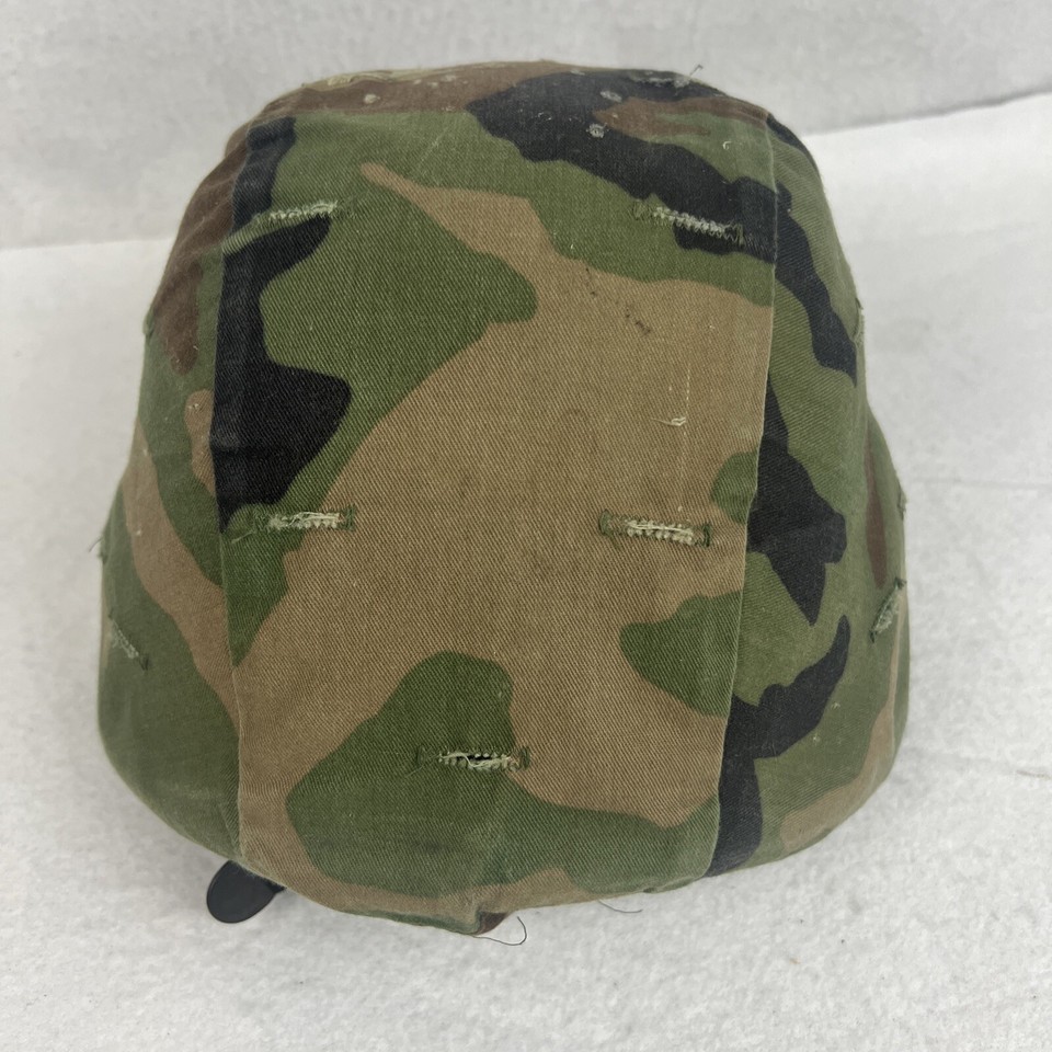 Gentex US Military Surplus PASGT Helmet w/ Woodland Camo Cover | eBay