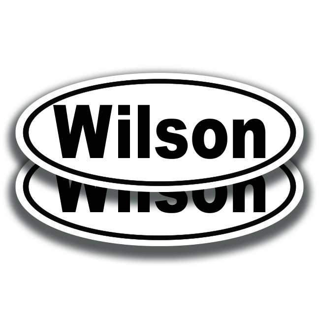 WILSON NAME DECALs 2 Stickers Bogo Car Truck Bumper Window | eBay
