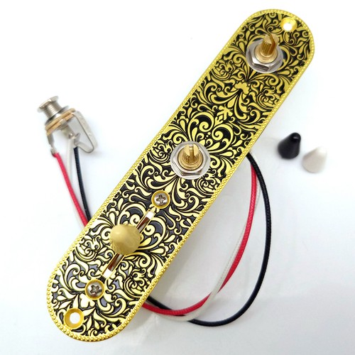 Prewired Loaded 3 Way Switch Control Plate for Tele Telecaster Style ...