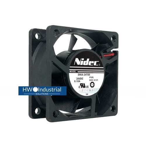 NIDEC 2-wire D06A-24TS5 01 24V 0.10A 6025 6CM inverter Cooling Fan | eBay