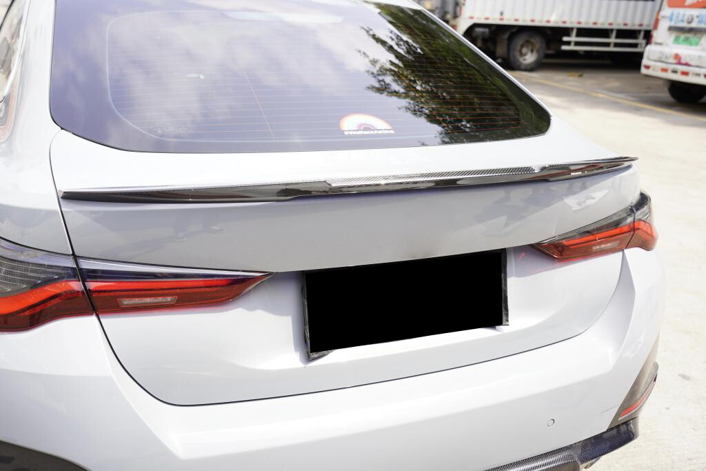 For BMW I4 G26 430i 440i 2021-2025 Real Carbon Fiber Rear Trunk Spoiler ...