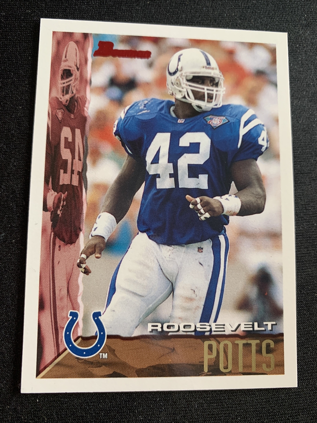 1995 Bowman Football Card #66 Roosevelt Potts Indianapolis Colts NmMt ...