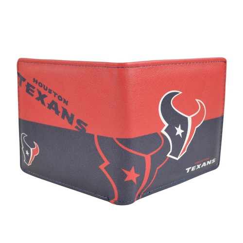 Brand New NFL Houston Texans Men Women Synthetic Leather Bi-Fold Wallet ...