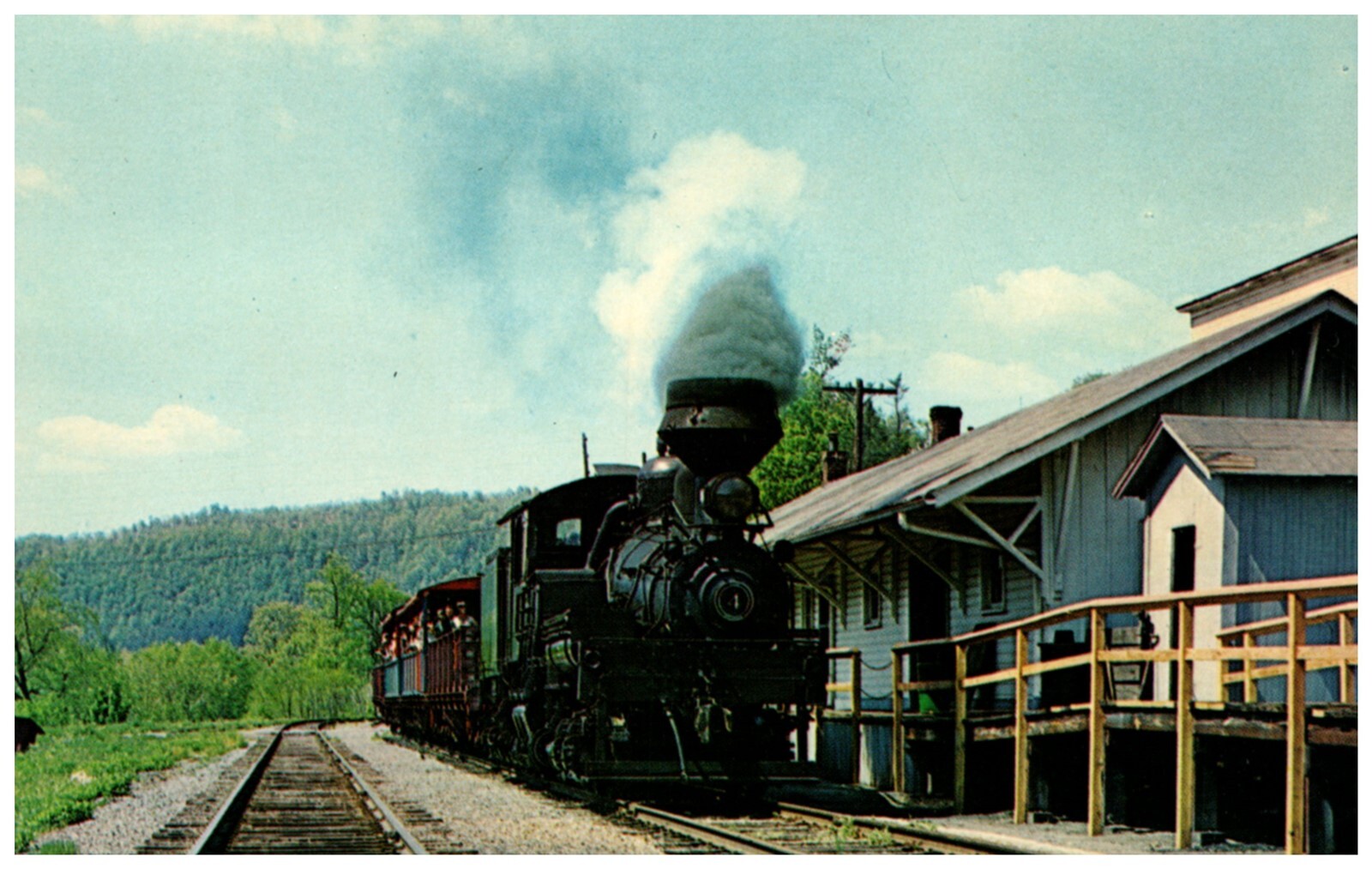 Railroad Train #1 Old Shay Locomotive in Cass West Virginia Vintage ...
