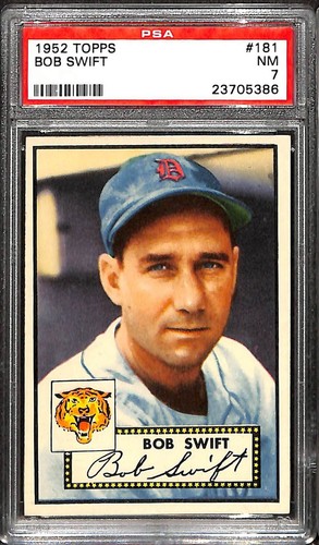 1952 TOPPS #181 BOB SWIFT PSA 7 NM 23705386 | eBay