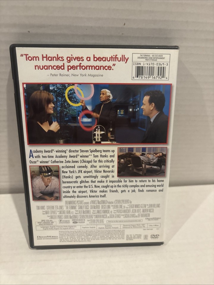 The Terminal (DVD, 2004, WideScreen Edition) Movie Tom Hanks - Combined ...