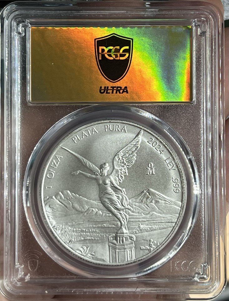 2024 1 ONZA SILVER LIBERTAD PCGS MS70 GOLD RUSH ULTRA BREAKS LABEL | eBay