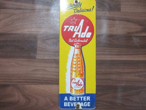 Porcelain Truade Enamel Metal Sign Plate Size 12" x 4" Inches | eBay