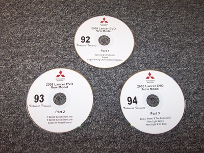 2008 Mitsubishi Lancer Evolution Evo Owner Operator Technical Training ...