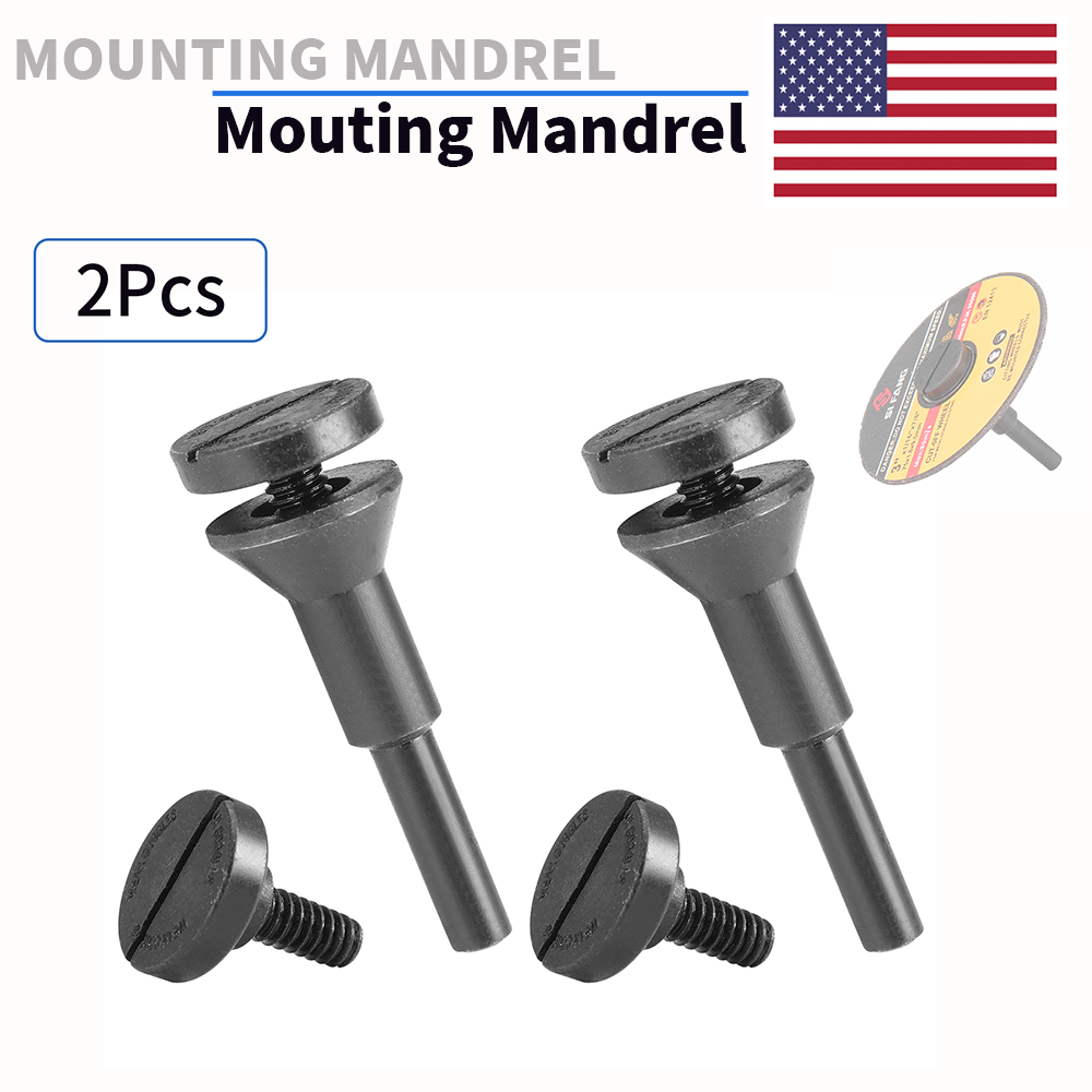 2Pcs 1/4" Shank Mounting Mandrel For Metal Cut-Off Wheel Die Grinder ...