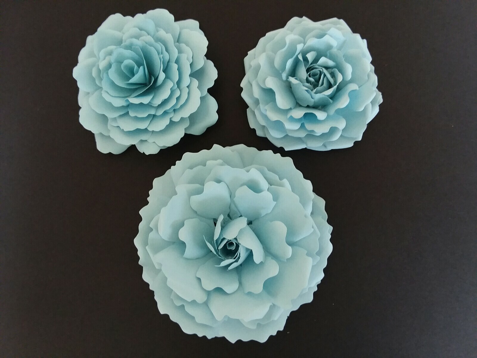 Roses Paper Flowers 3-D Handcrafted Wedding Party DIY Decor Craft ...