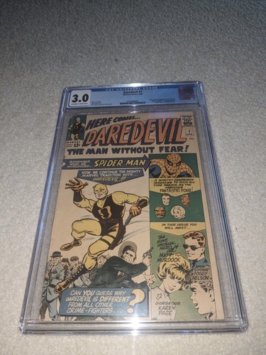 Daredevil 1 1964 CGC 3.0 OW/W Pages! 1st App Daredevil! HOLY GRAIL | eBay