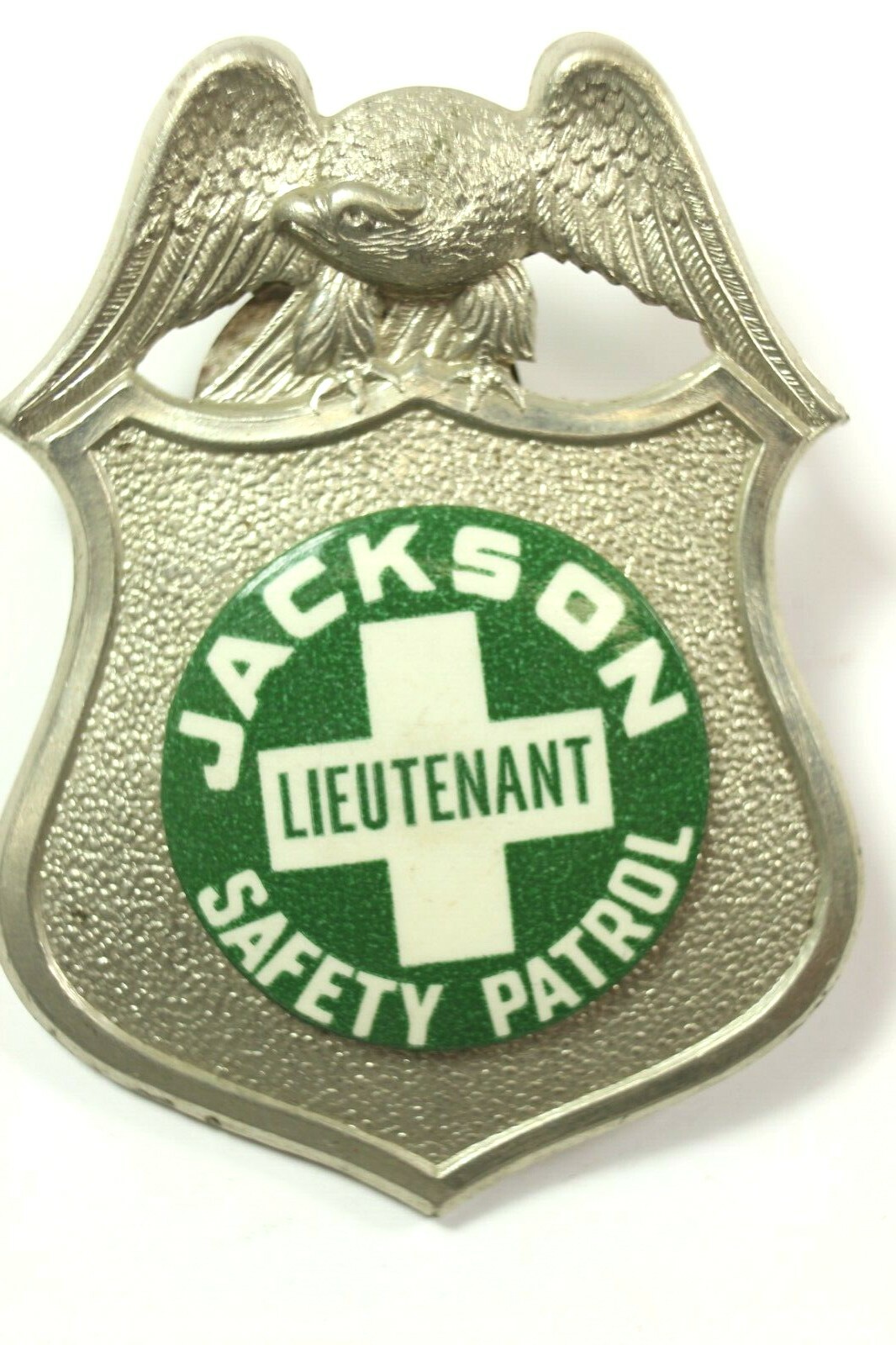 1950's JACKSON Lieutenant Safety Patrol Pin Back or Screw-On Badge | eBay
