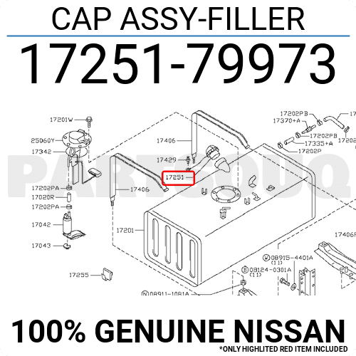 1725179973 Nissan Cap Assyfiller Genuine OEM Part for sale online | eBay