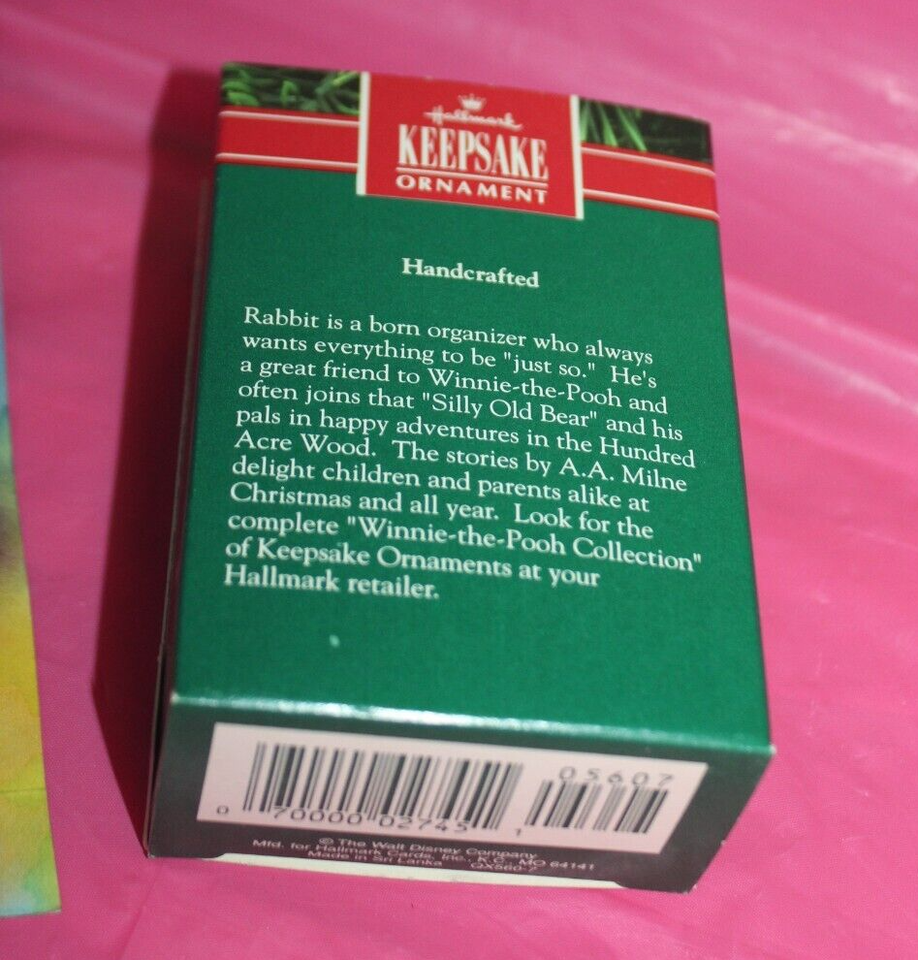Hallmark Keepsake Winnie The Pooh Rabbit Rabbit Christmas Holiday ...