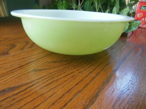 Vintage Pyrex Ovenware #28 Lime Green Casserole Dish, Great Used ...
