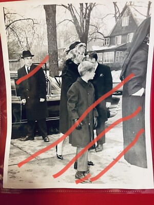 1963 Horace Elgin Dodge II Funeral - Vintage Photo of Wife & son John ...