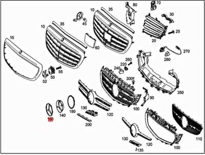 Genuine MERCEDES A205 A217 C205 C217 C238 S205 S213 Mercedes star ...