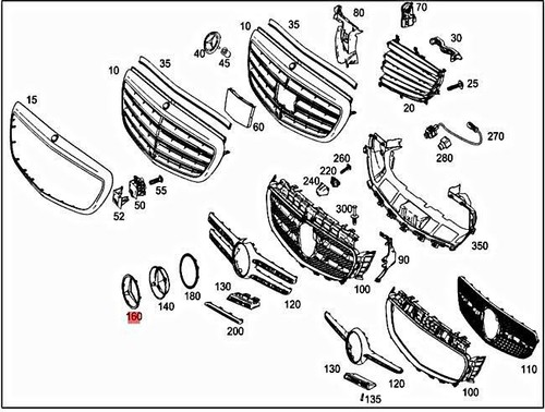 Genuine MERCEDES A205 A217 C205 C217 C238 S205 S213 Mercedes star ...