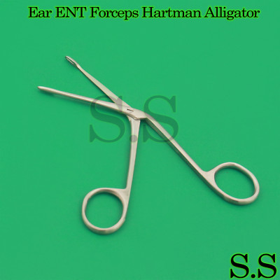 3 Pcs Ear ENT Forceps Hartman Alligator 2.5" Surgical 1cm Jaws New ...