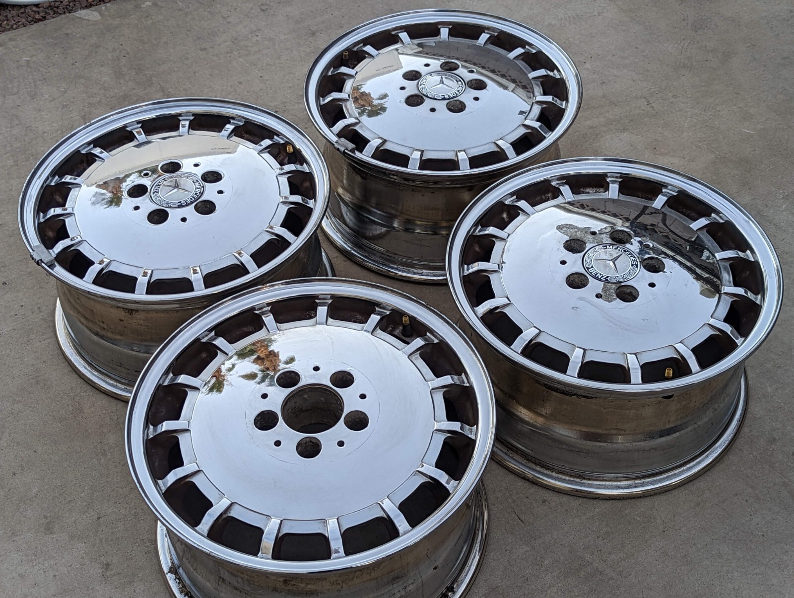 Mercedes R129 300SL EVO1 16X8 Wheel Rims Set Chrome 1294000102 OEM ...