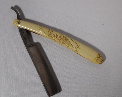 Horse Head Vintage Lion Brand Straight Razor by Yankee Cutlery Germany ...